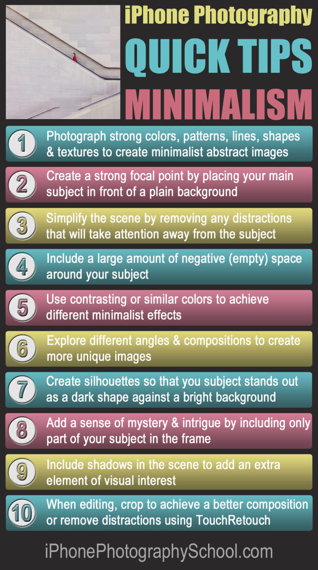 10 Quick Tips For Taking Amazing Minimalist iPhone Photos