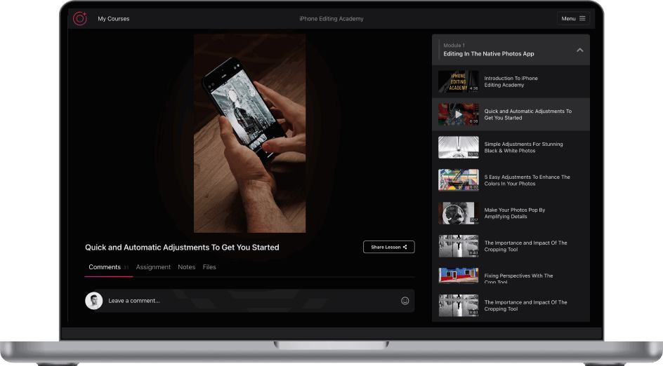 iPhone Editing Academy | Learn iPhone Photo Editing Apps