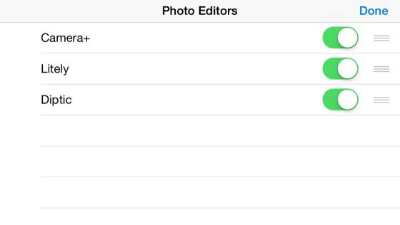 Third-Party Editing Tools In The iOS 8 Native Photos App